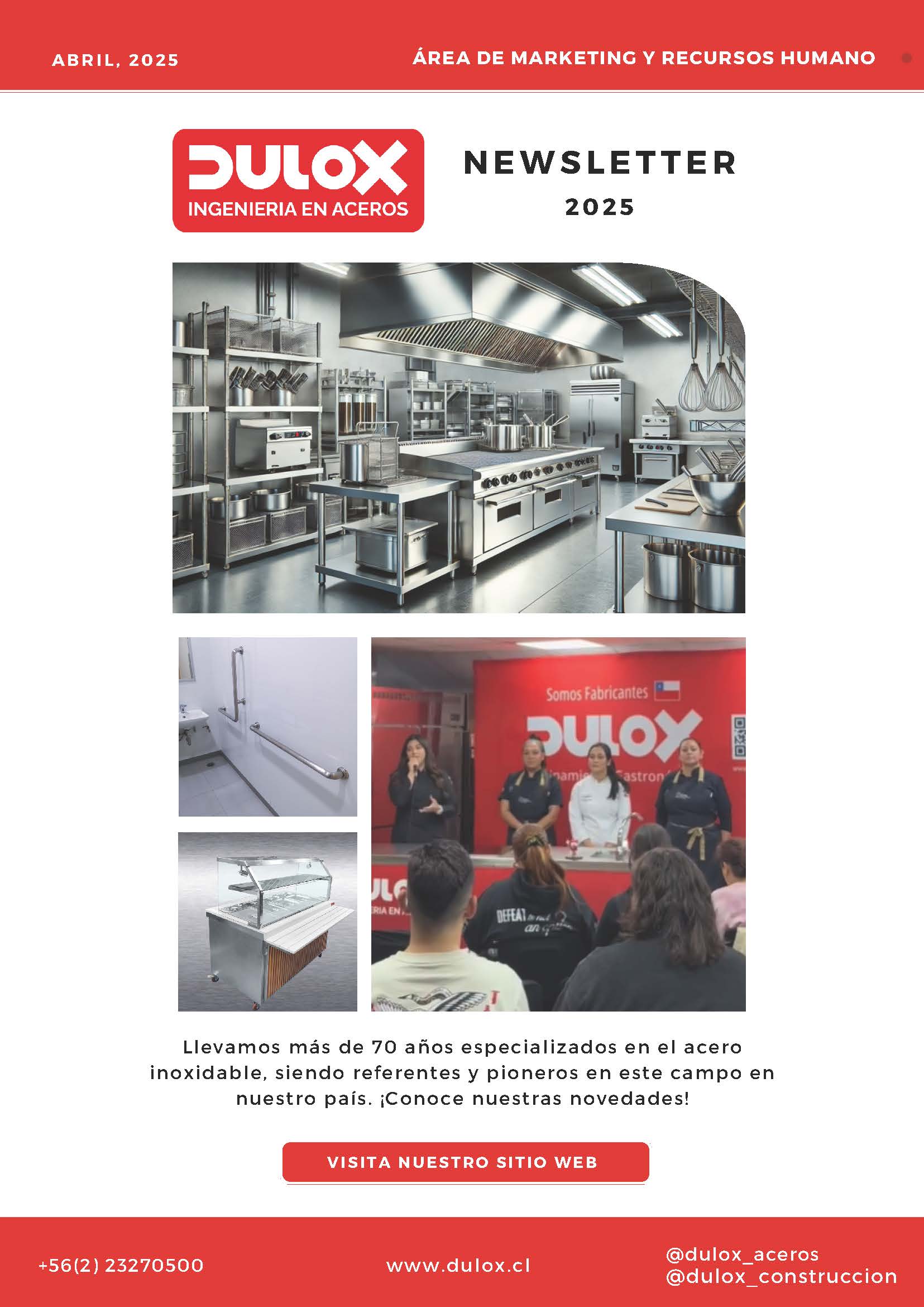 NEWSLETTER ABRIL 2025 – Dulox Tienda